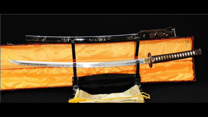 Katana 1095 High Carbon Steel Copper Dragon Tsuba Sharp--Ryan358,$170. ...