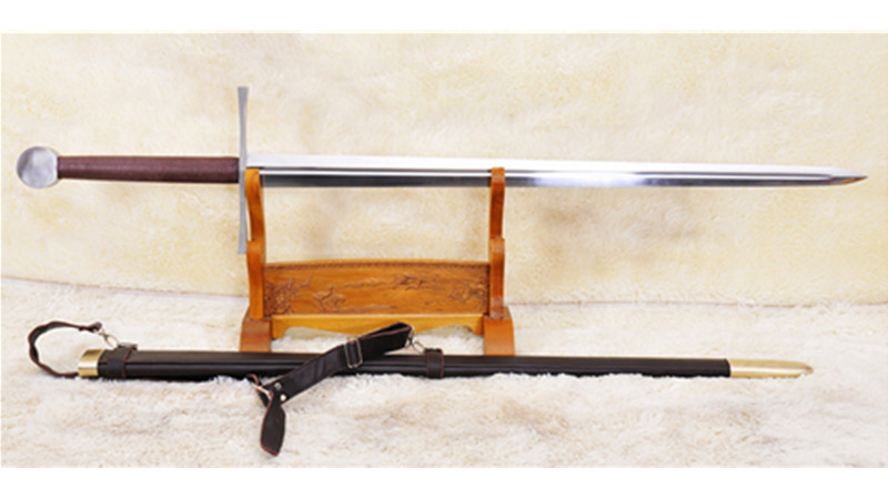 European Medieval Sword Broadsword 1095 Carbon Steel Functional ...