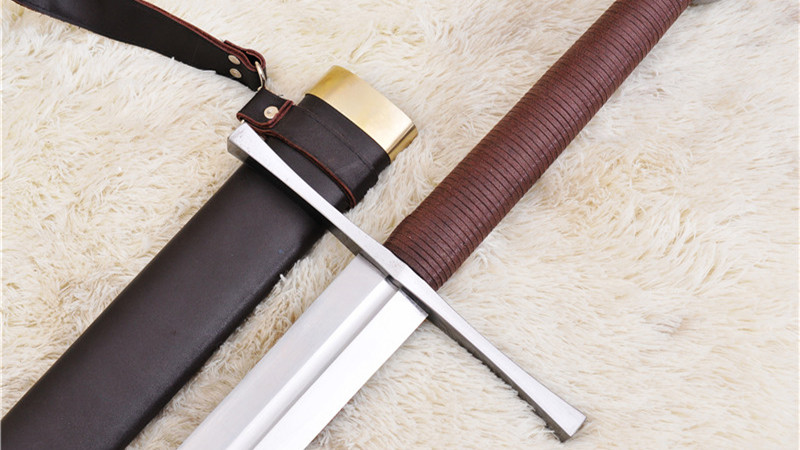 European Medieval Sword Broadsword 1095 Carbon Steel Functional ...
