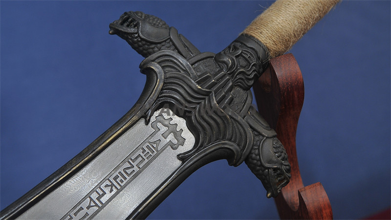Conan Atlantean Handmade Sword Damascus Steel Strong Blade Heavy ...